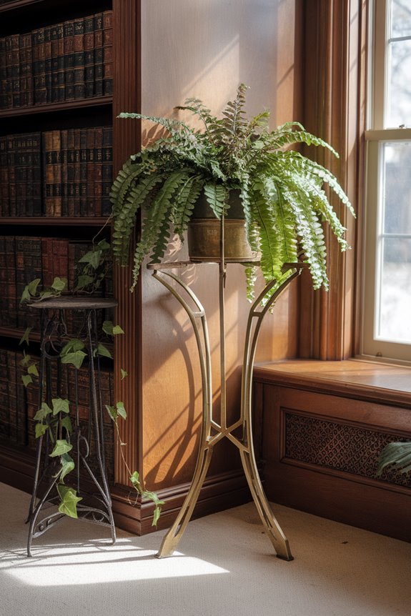 15 Ways to Style Plants in Your Home Library - Urban Garden Tips